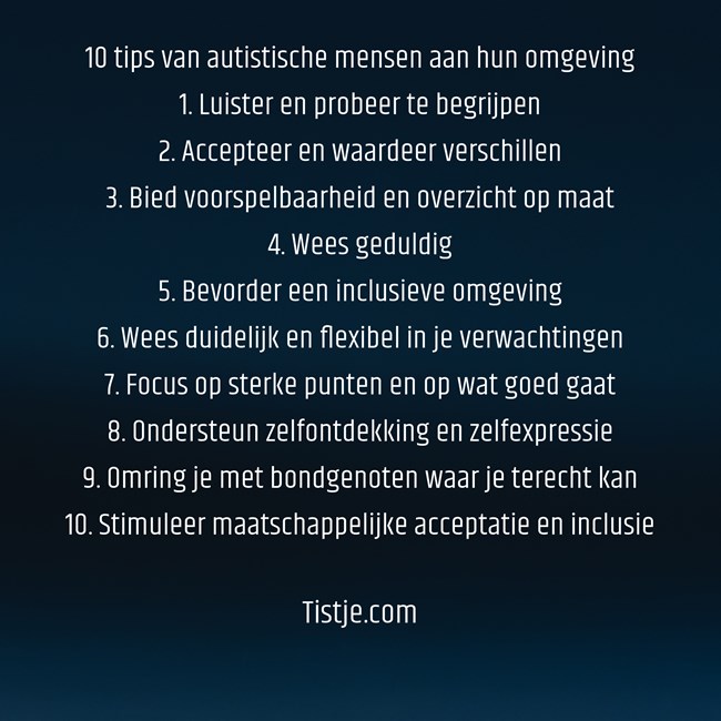 Tien van de vaakst voorkomende tips van autistische volwassenen aan hun ...