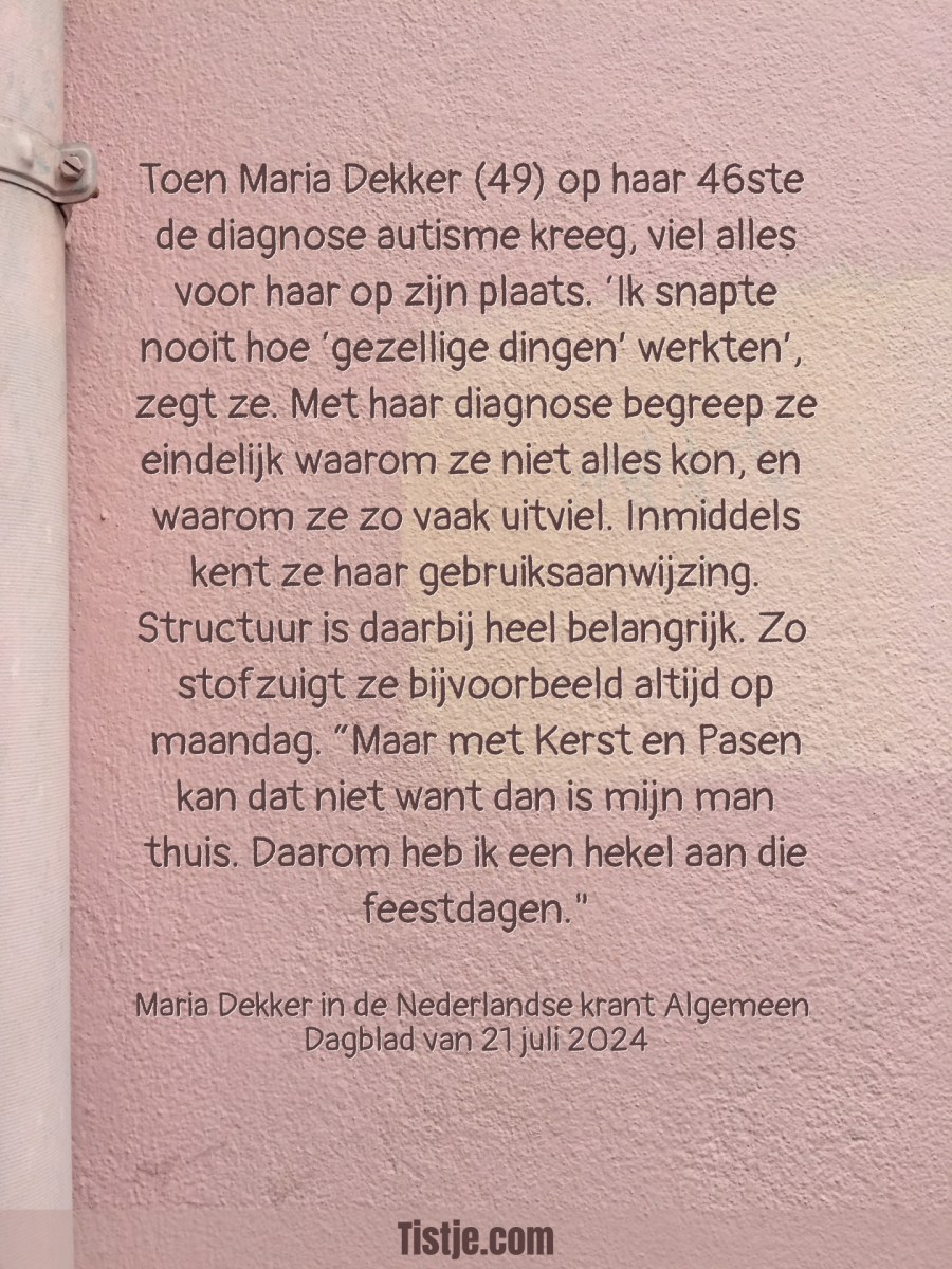 ‘Ik snapte nooit hoe ‘gezellige dingen’ werkten’ … autisme en diagnose ...